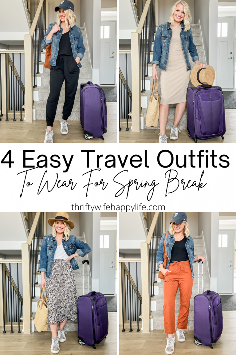 4 Easy Travel Outfit Ideas To Wear For Spring Break - Thrifty Wife ...