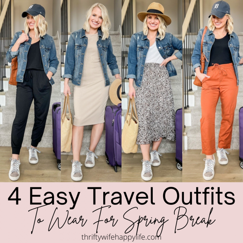 4 Easy Travel Outfit Ideas To Wear For Spring Break - Thrifty Wife ...