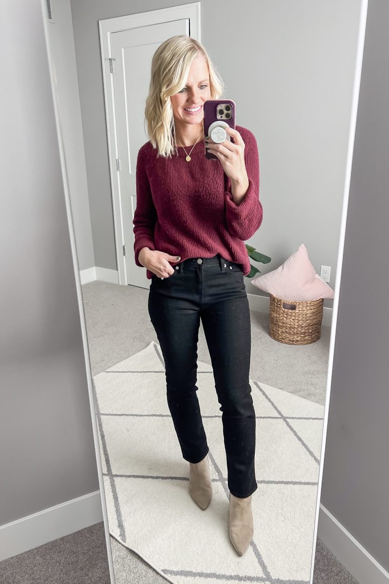 4 Mom Winter Outfit Combinations to Make Getting Dressed Easy - Thrifty ...