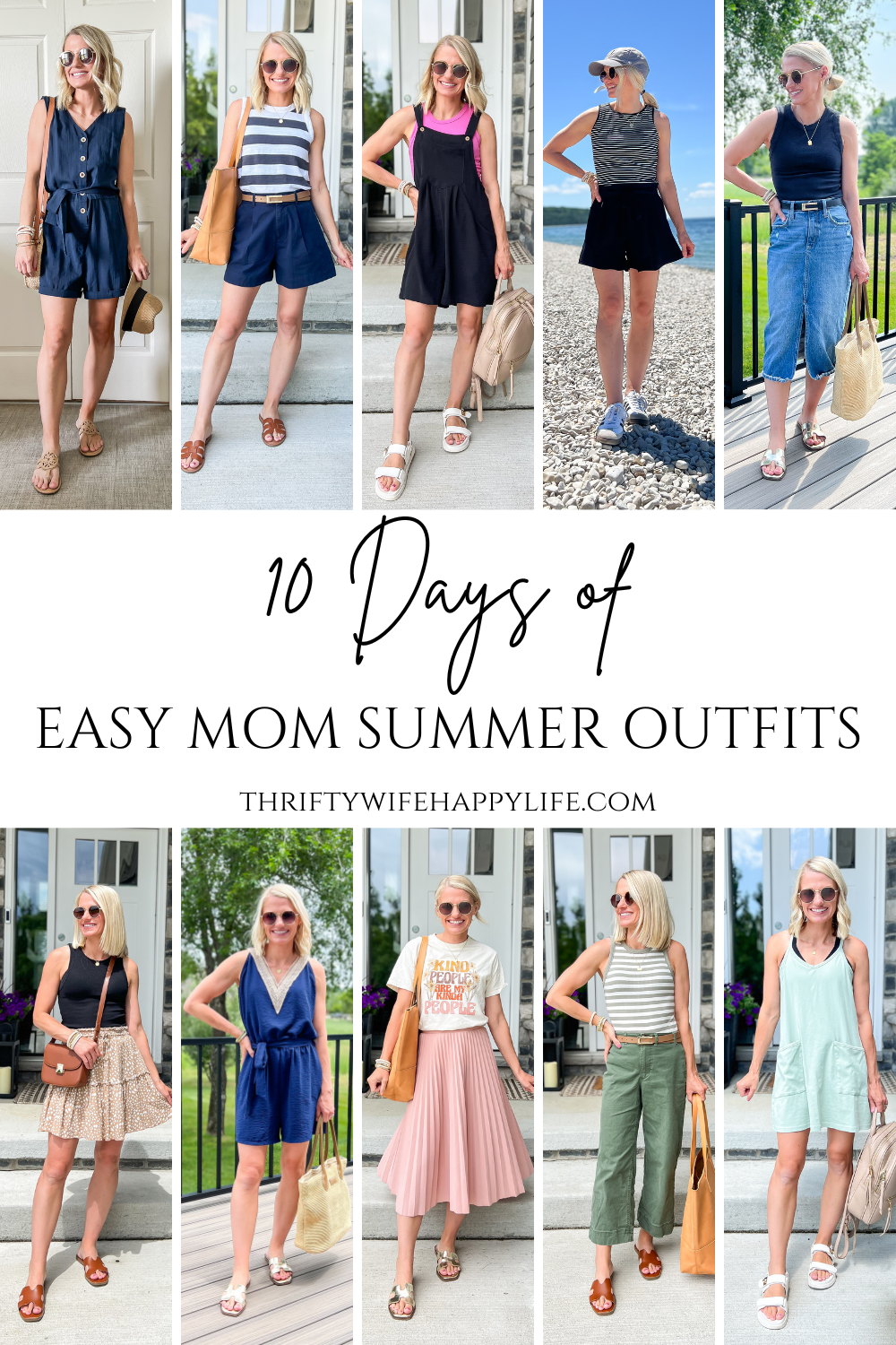 10 Days of Easy Mom Summer Outfits - Thrifty Wife Happy Life