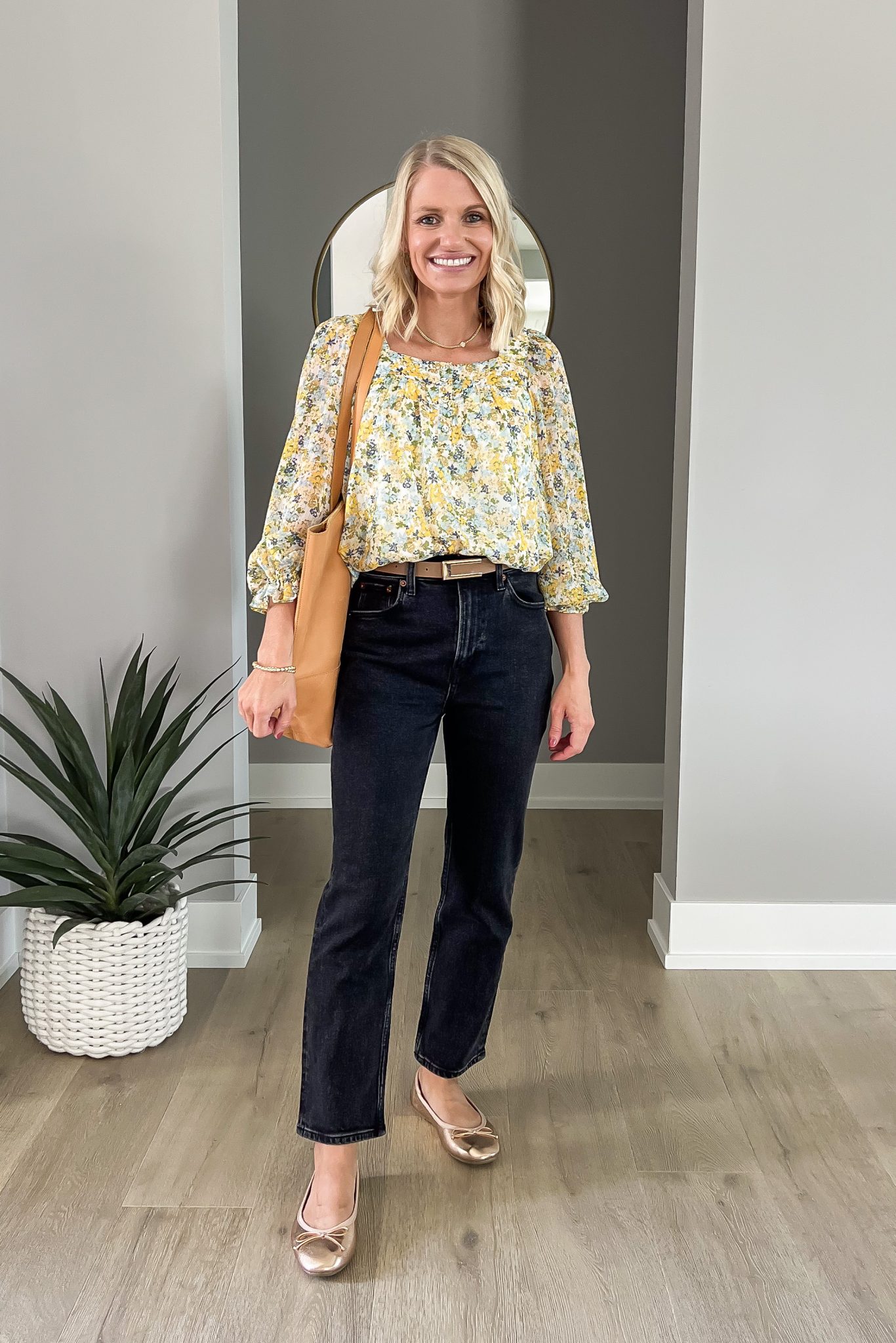 How to Style a Statement Blouse - Thrifty Wife Happy Life
