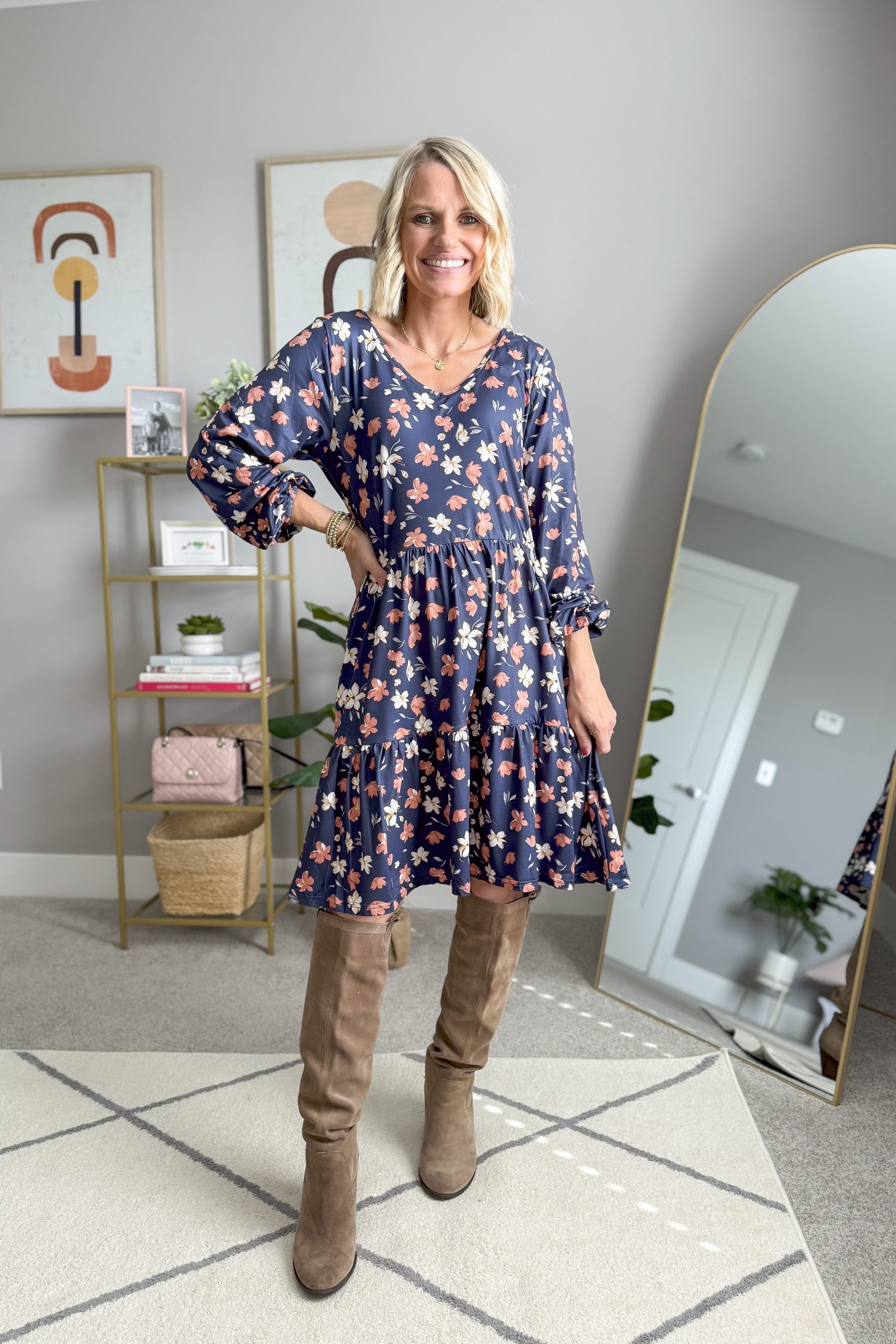 How to Style Dresses in the Fall - Thrifty Wife Happy Life