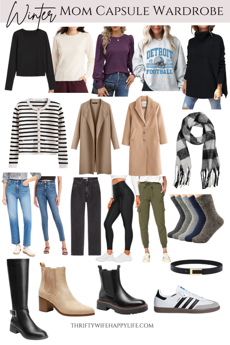 The Ultimate Mom Winter Capsule Wardrobe for 2025 - Thrifty Wife Happy Life