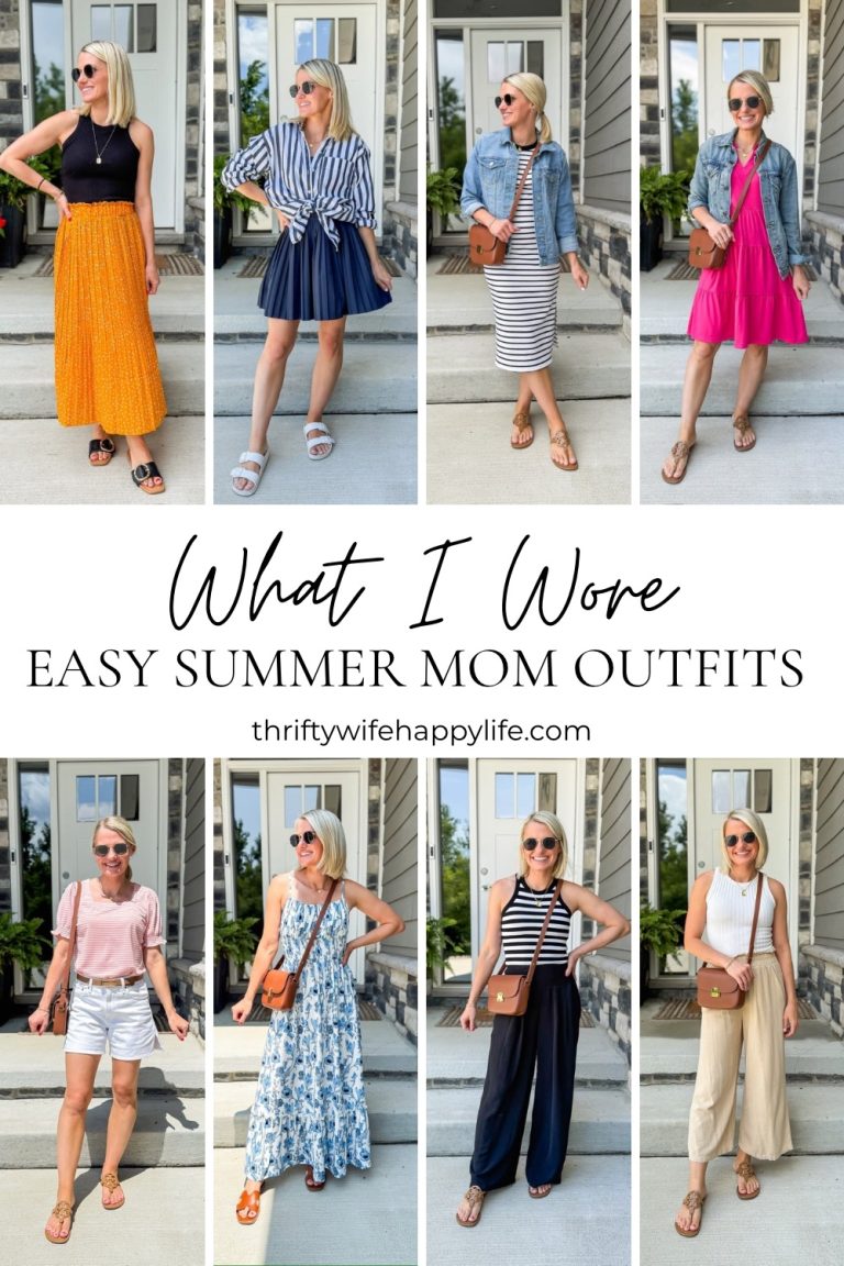 What I Wore: Easy Mom Summer Outfits - Thrifty Wife Happy Life