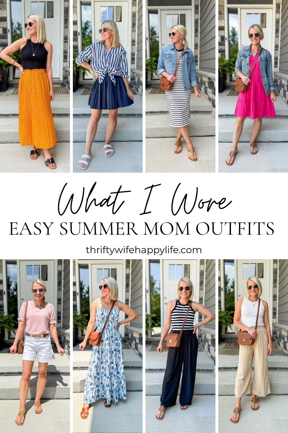 What I Wore: Easy Mom Summer Outfits - Thrifty Wife Happy Life