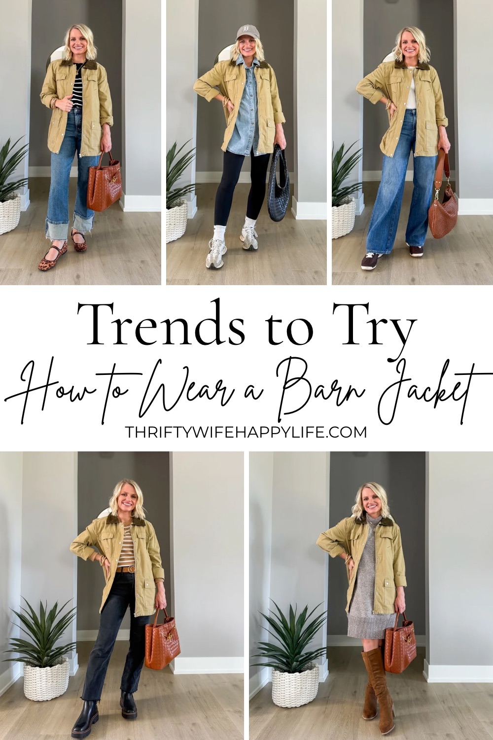 Trends to Try: How to Wear a Barn Jacket for Fall - Thrifty Wife Happy Life