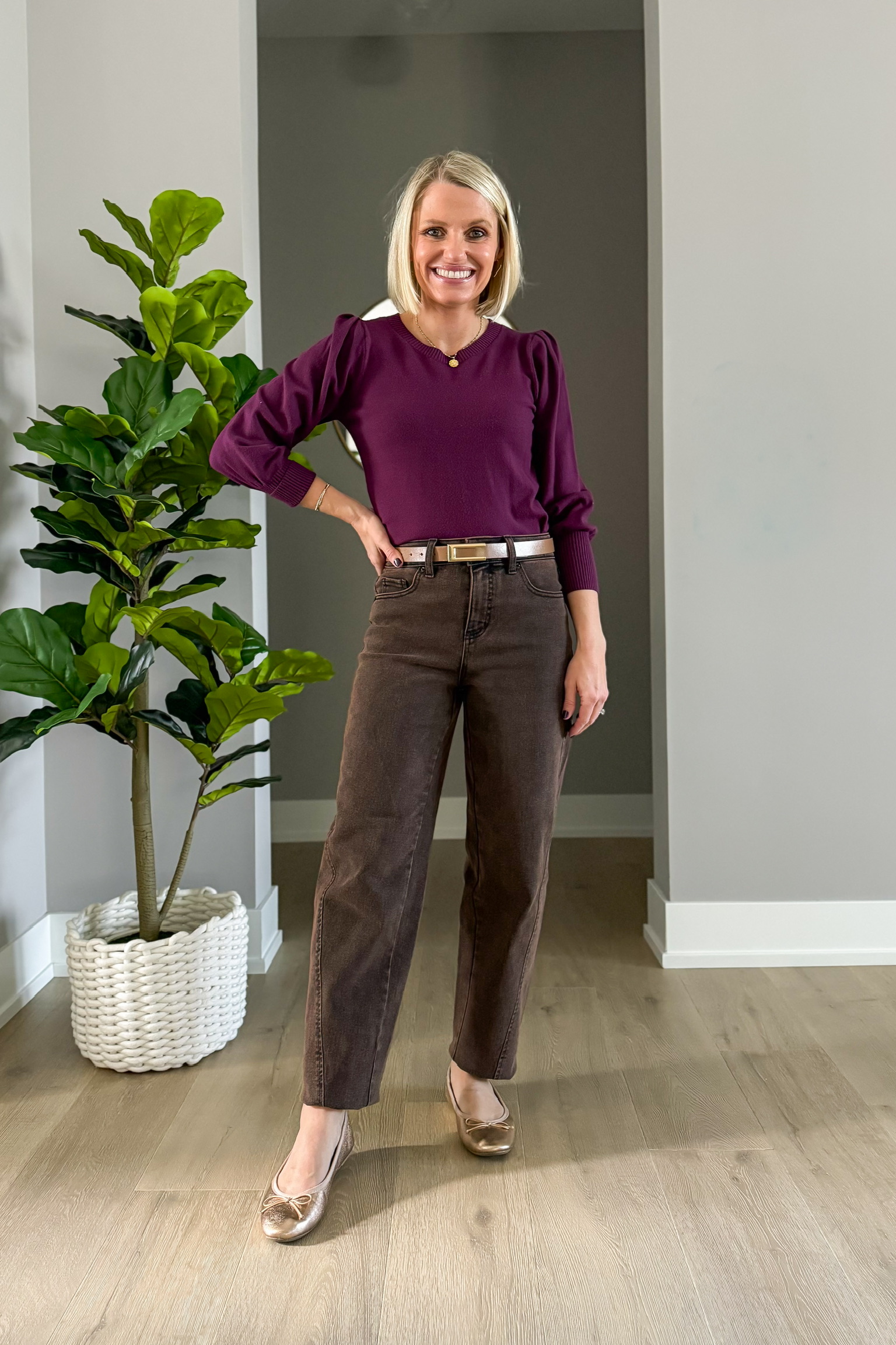 How to Wear Brown for Fall - Thrifty Wife Happy Life