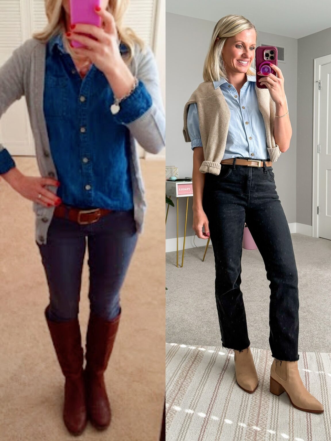 What I Wore Then vs. What I Wore Now - Thrifty Wife Happy Life
