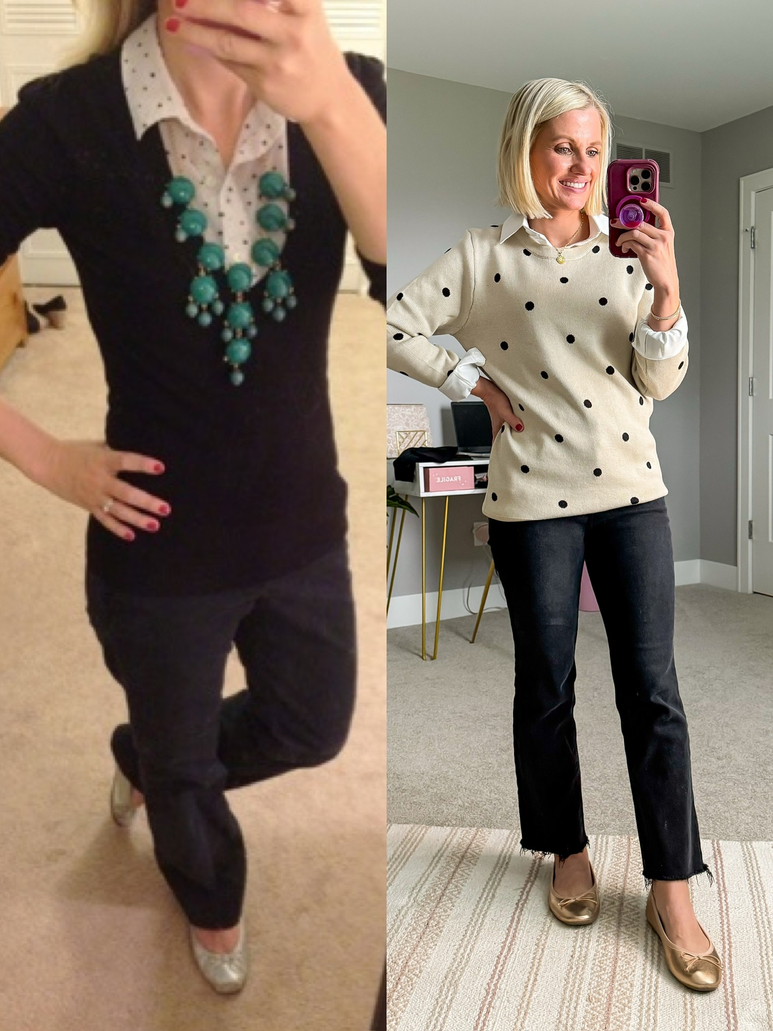 What I Wore Then vs. What I Wore Now - Thrifty Wife Happy Life